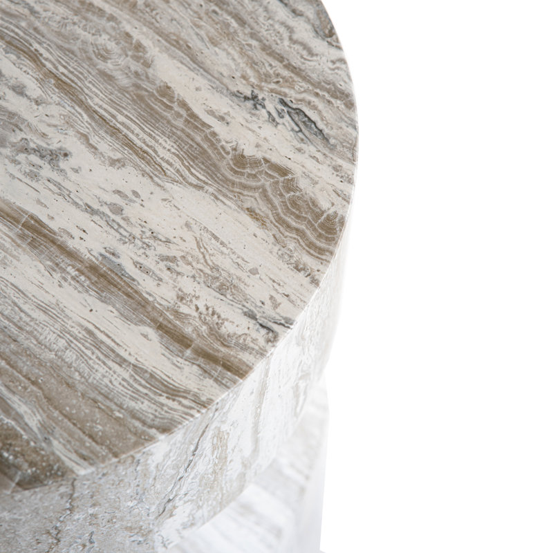 Brayden Studio® Outdoor Faux Stone Hourglass Side Table & Reviews | Wayfair