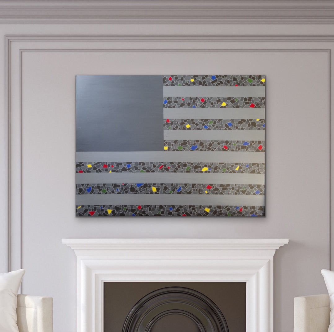 Wrought Studio™ One-of-a-Kind Original Anginette 'American Flag ...
