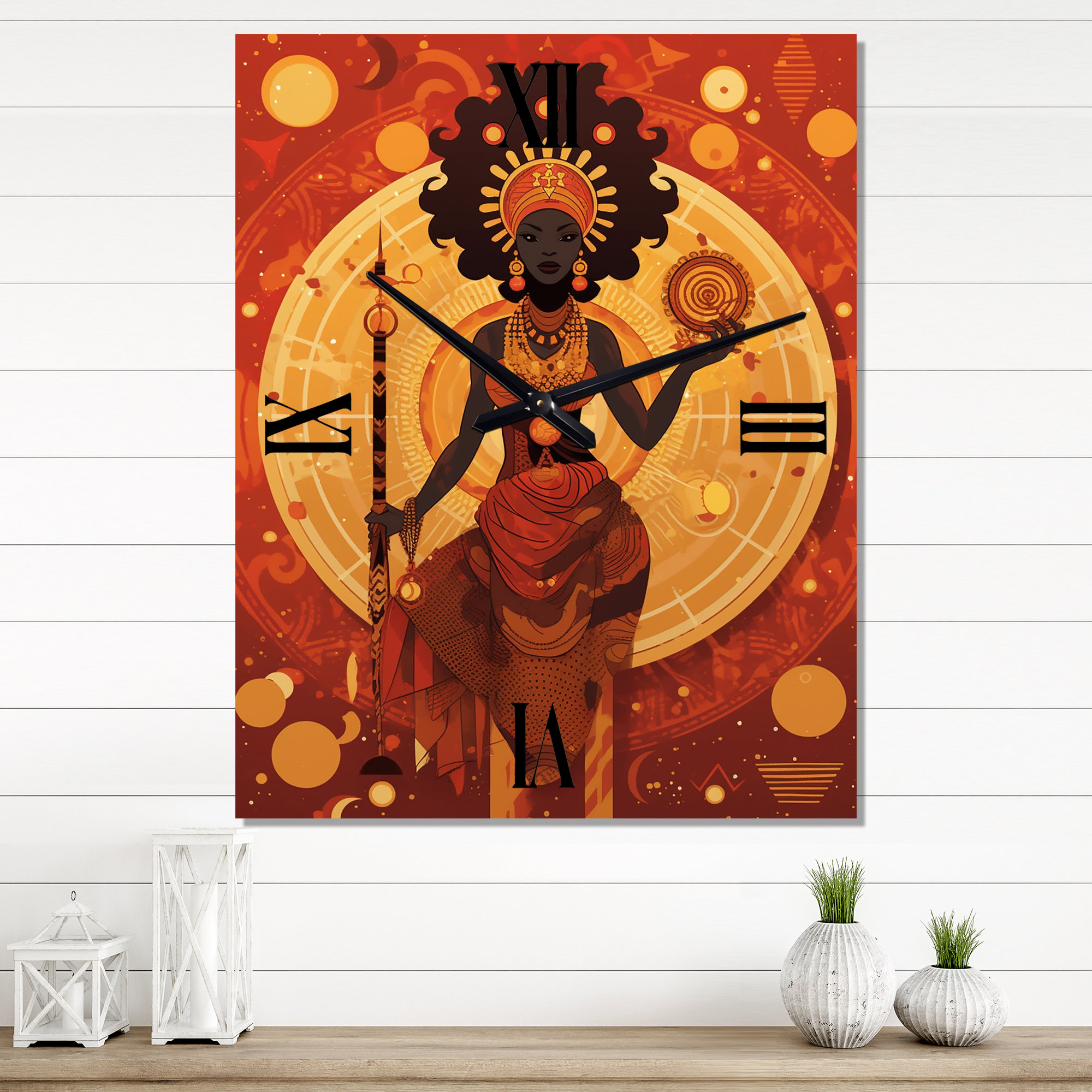Design Art Graphic Retro African Tribal Goddess II - African American ...