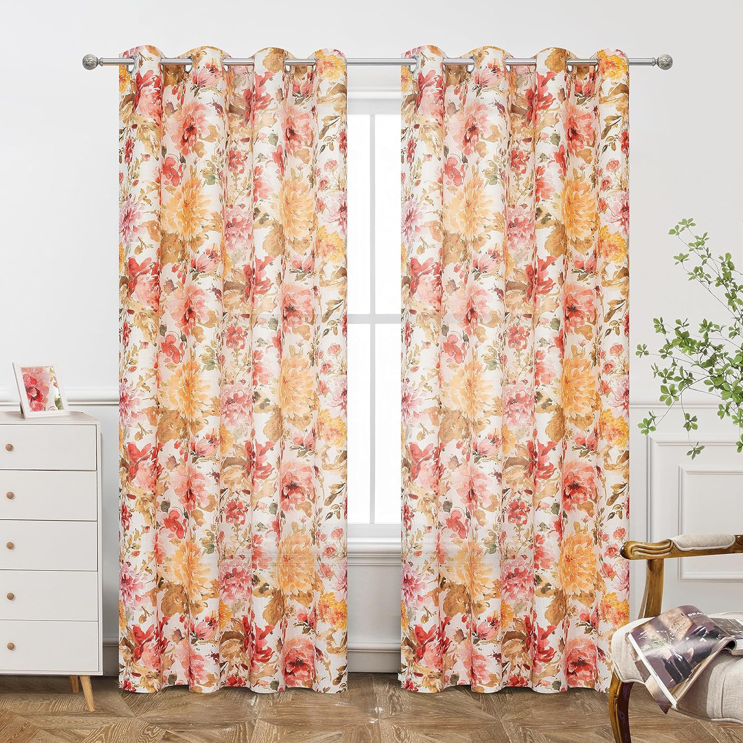 Red Barrel Studio® Parlex Linen Textured Pair | Wayfair