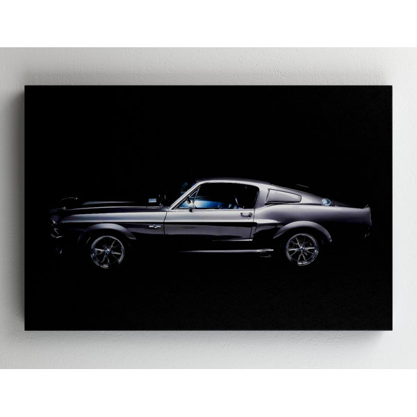 Simply Mustang Fastback Side Profile - No Frame Print on Canvas ...