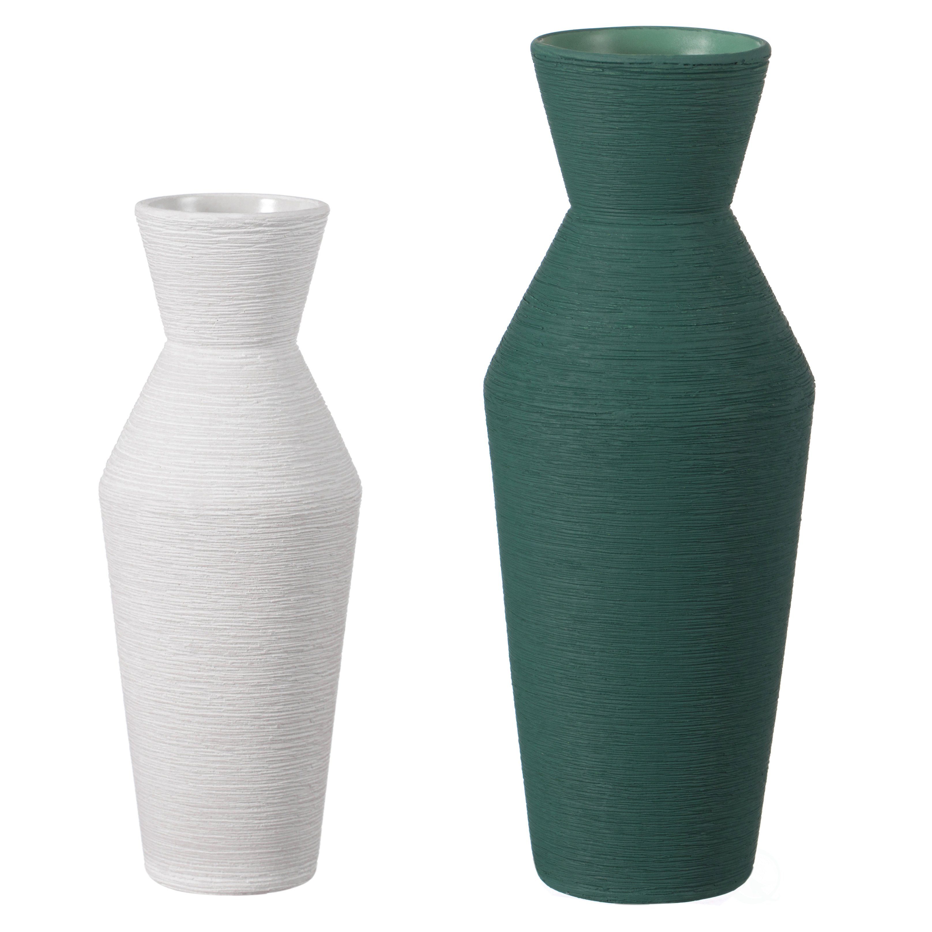 Latitude Run® Decorative Ceramic Round Sharp Concaved Top Vase ...