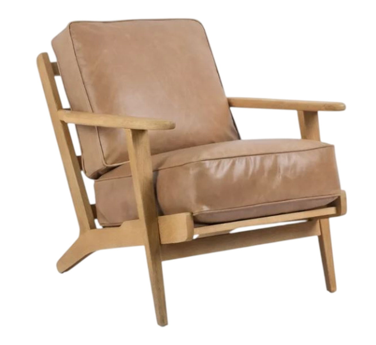 Foundry Select Fayuel Top Grain Leather Lounge Chair | Wayfair