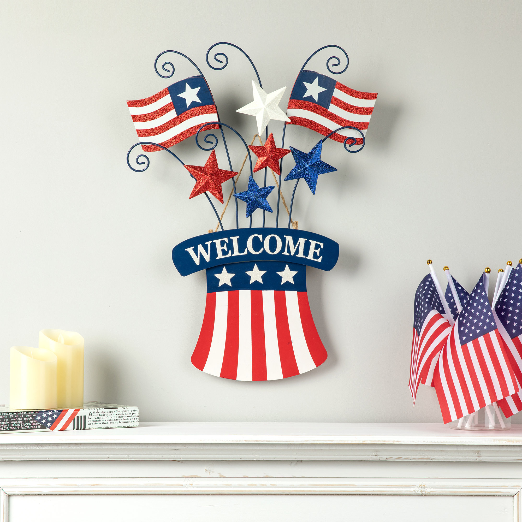 The Twillery Co.® Hayman American Patriotic Garden Stake | Wayfair