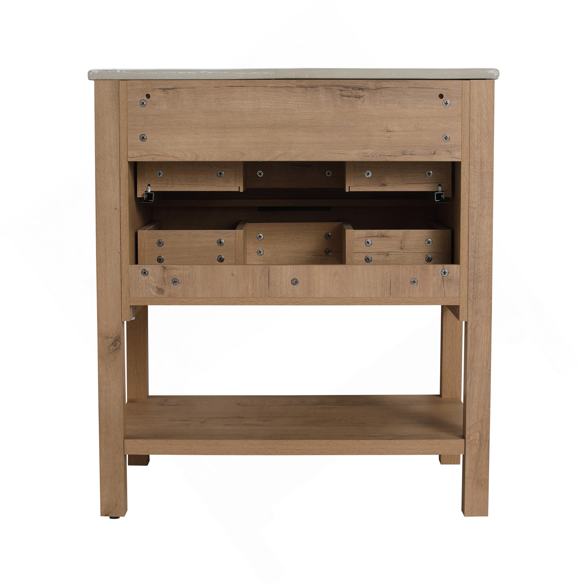 Hokku Designs 30 Inch Bathroom Vanity Plywood With 2 Drawers (Only ...