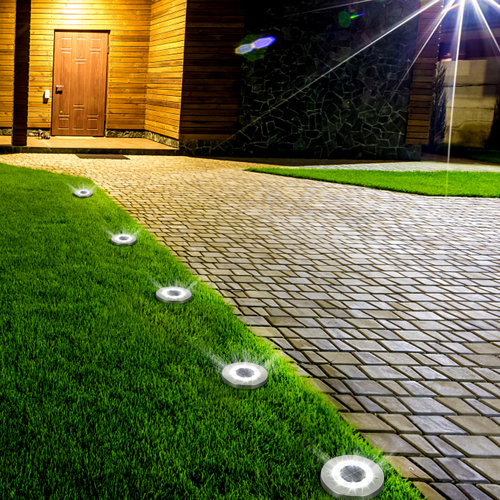 Haitral Solar Powered Integrated LED Metal Pathway Light Kit & Reviews ...