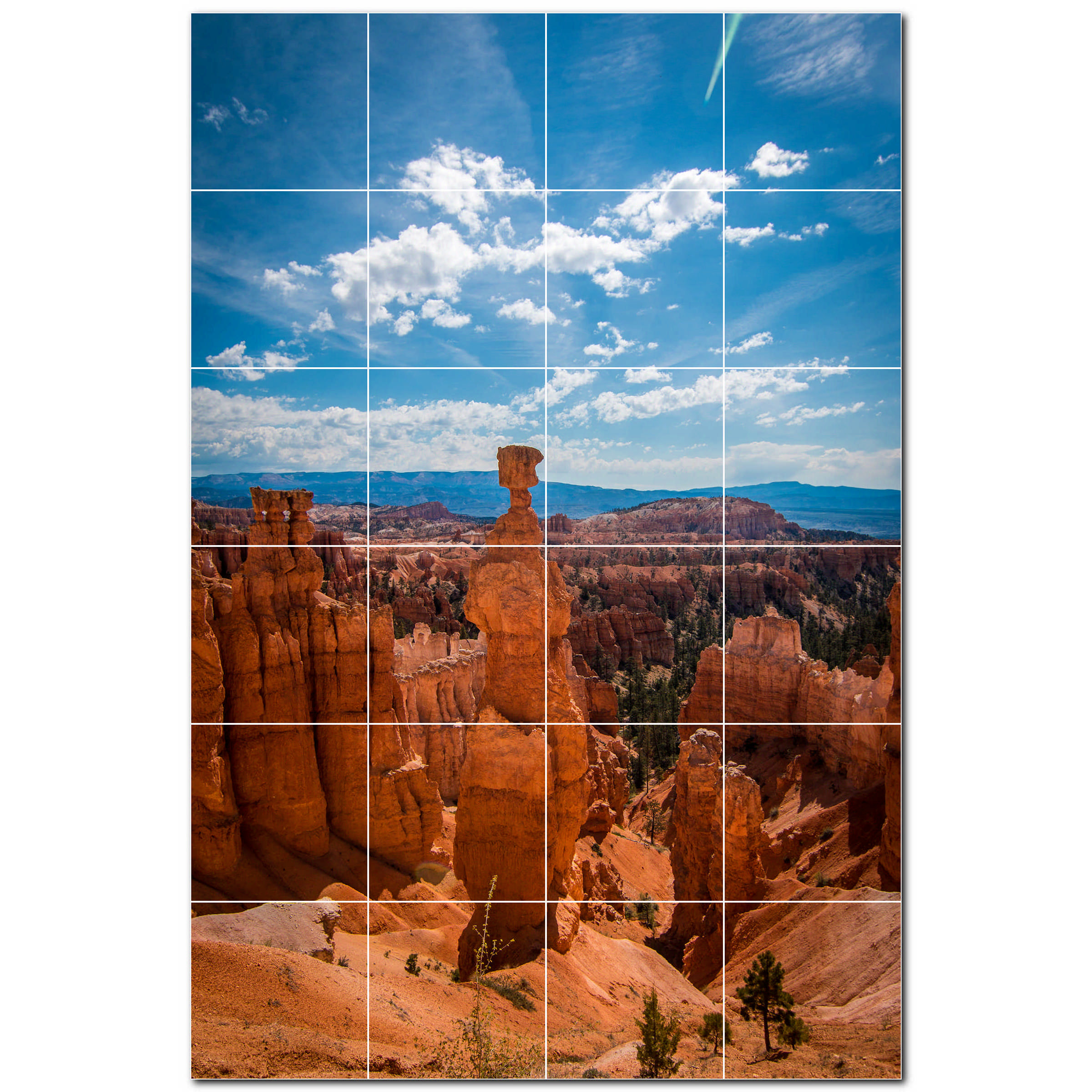 Picture-Tiles.com 32" x 48" Ceramic Canyon Photo Decorative Mural Tile ...