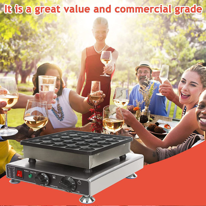 LIANQIAN Commercial 25PCS Multifunction Mini Pancakes Maker Machine ...