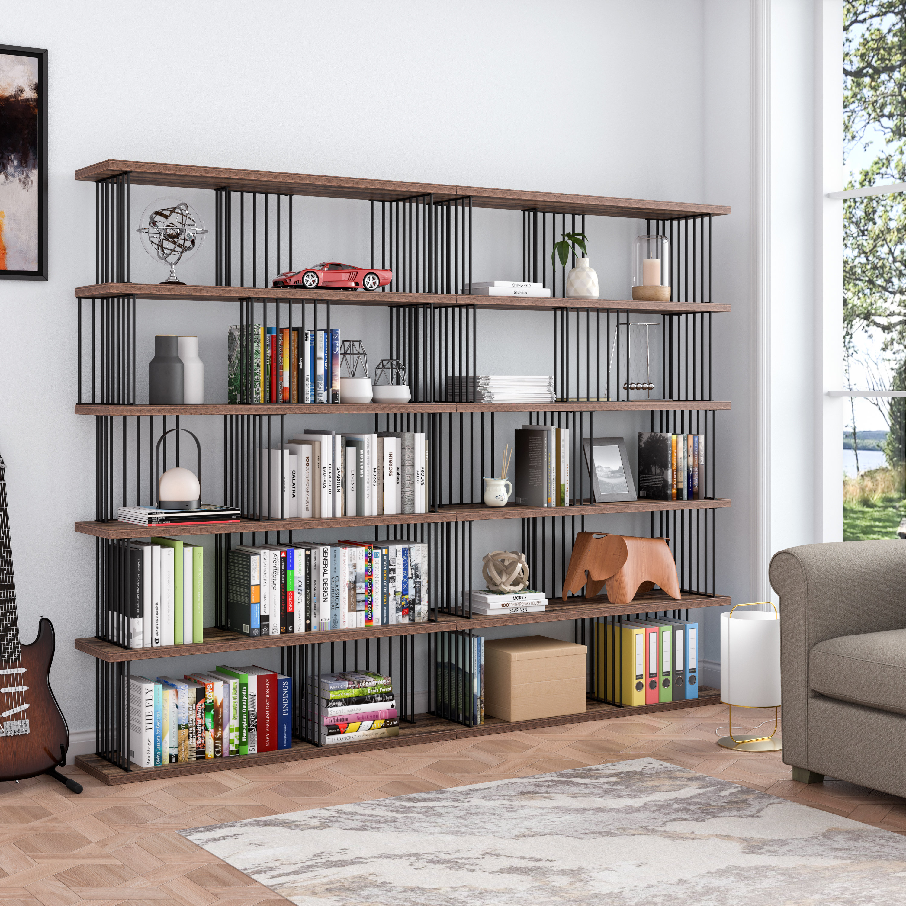 17 Stories Jacxon Etagere Bookcase | Wayfair