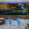 Arlmont & Co. Hunayda Peacock Garden Solar Lights Outdoor Decor Stake ...
