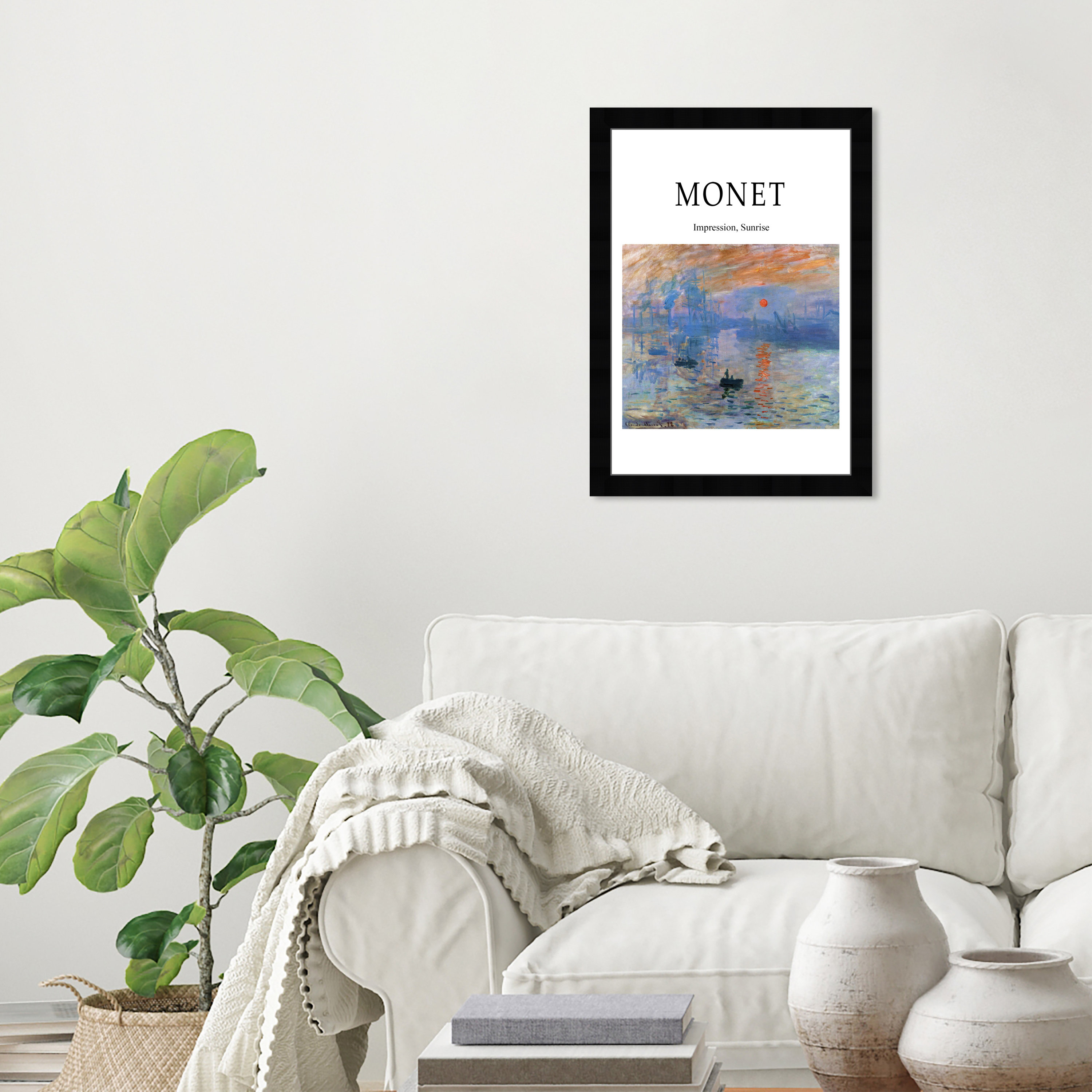 Wynwood Studio Claude Monet - Impression Sunrise - Picture Frame ...