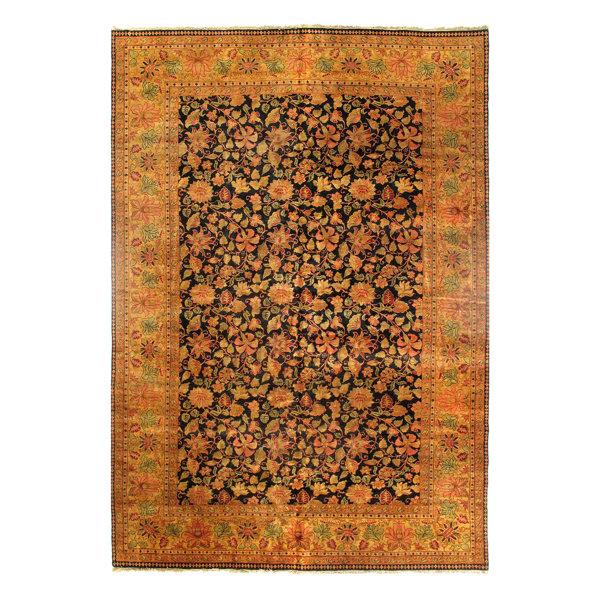 Isabelline One-of-a-Kind 12'2" X 18'2" 2000s Wool Area Rug in Brown ...