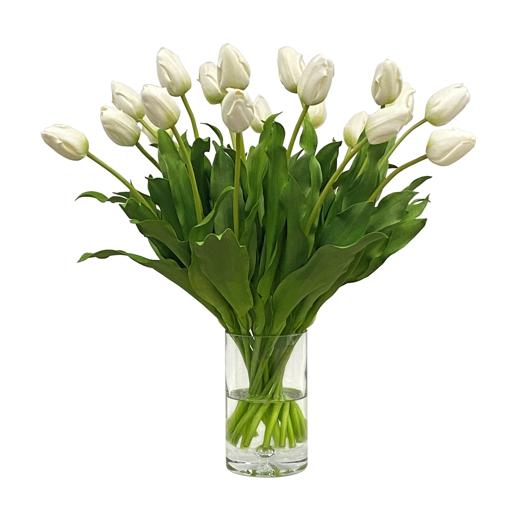 Winward Silks Tulip Centerpiece in Vase | Wayfair