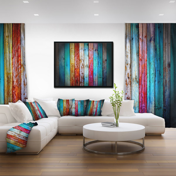 Bless international Vintage Wooden Pattern Painting | Wayfair