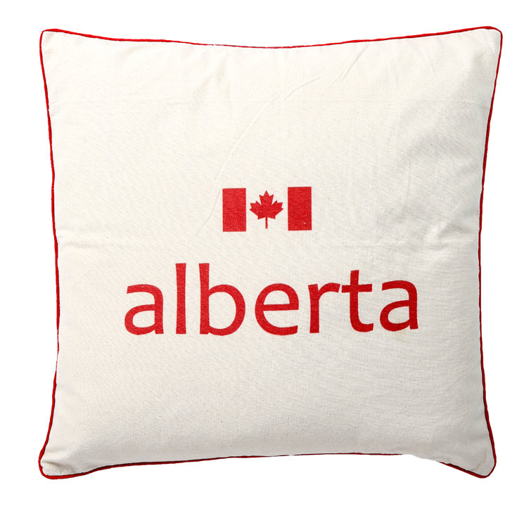 Peterborough Home O Canada Provinces - Alberta Square Cotton Throw ...