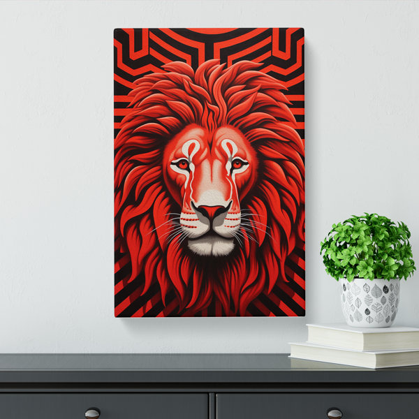 Latitude Vive Lion Op - No Frame Print | Wayfair.co.uk