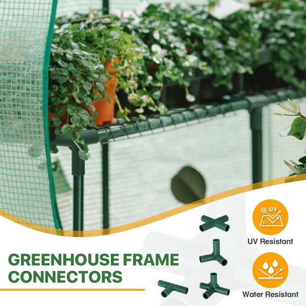 EAGLE PEAK Plastic Greenhouse Frame Connectors(pack of 16) | Wayfair