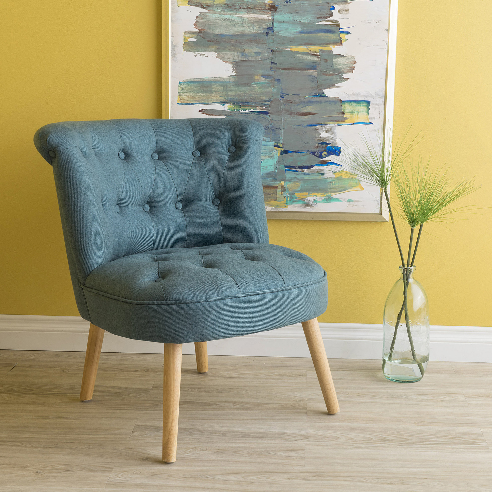 George Oliver BORDEAUX TUFT CHAIR - Wayfair Canada