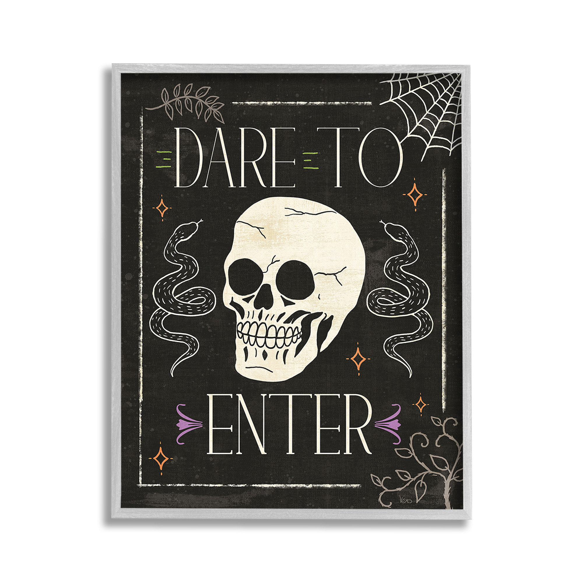 Stupell Industries " Dare To Enter Phrase Single Picture Frame " by ...