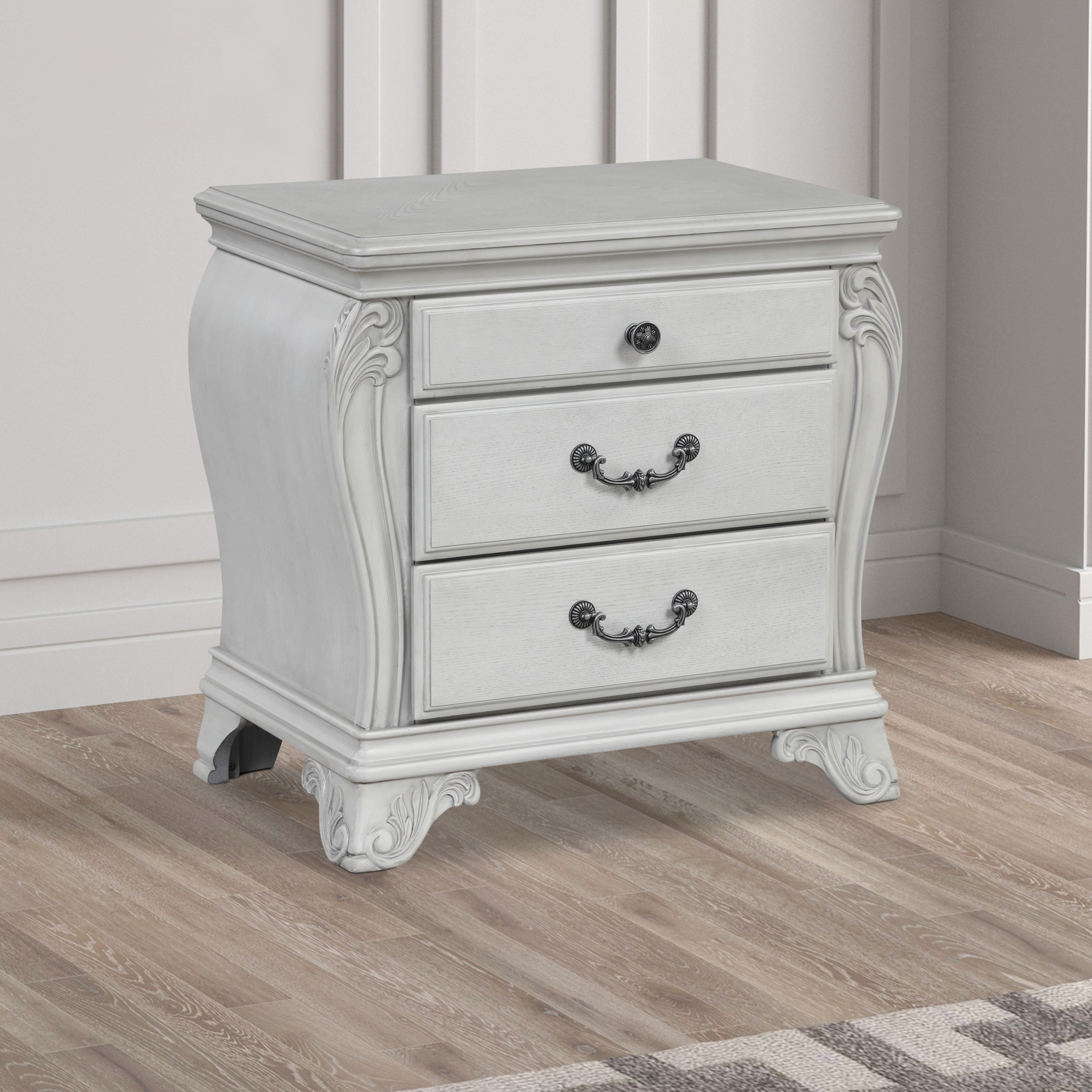Royal Classics Cambria Hills Wood 3-Drawer Nightstand & Reviews | Wayfair