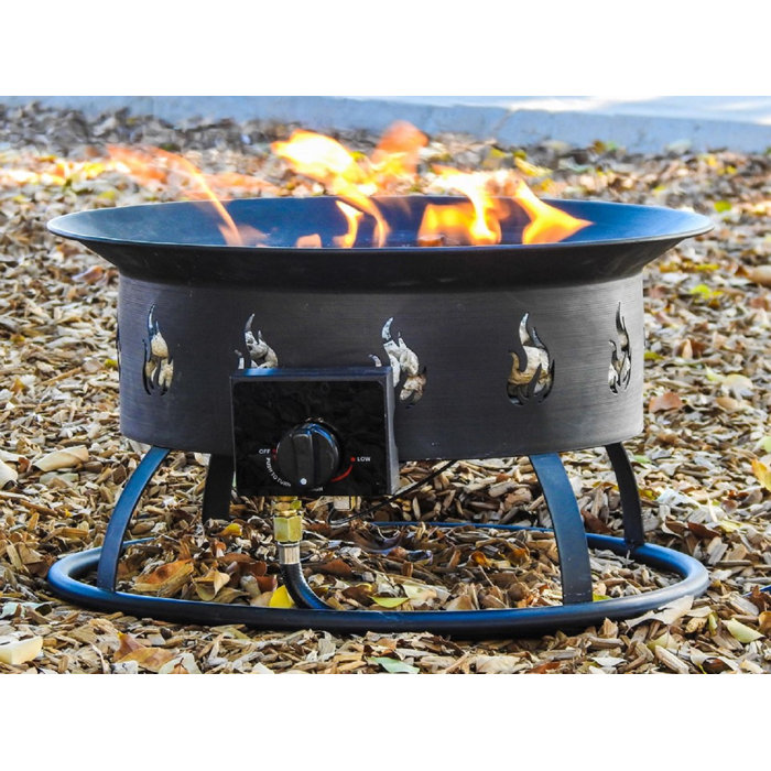 Lark Manor Aitan Az Patio Round Portable Camp Fire Pit In Black | Wayfair