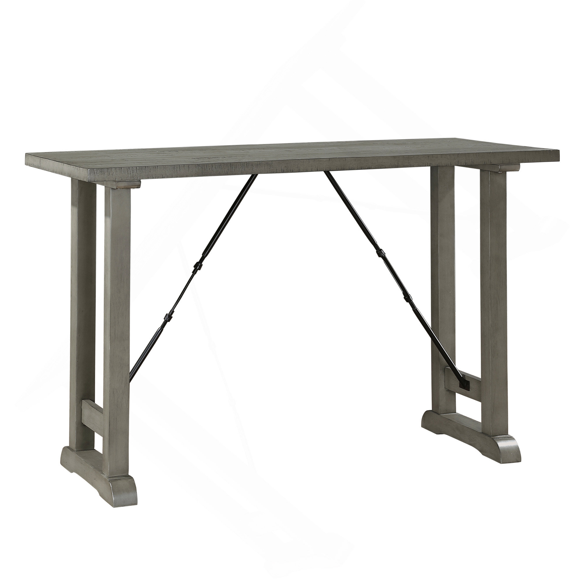 Trent Austin Design® Light Gray Finish Counter Height Table Industrial ...