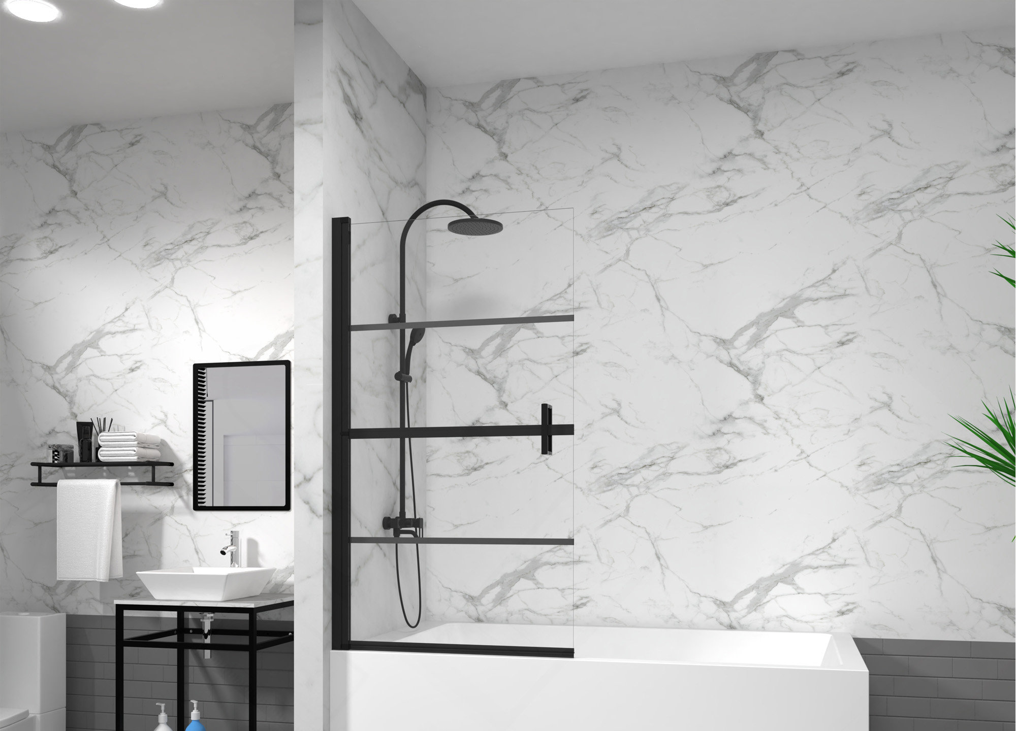 HONGHELEWANG Versatile Shower Door With Advanced Pivot Mechanism For ...