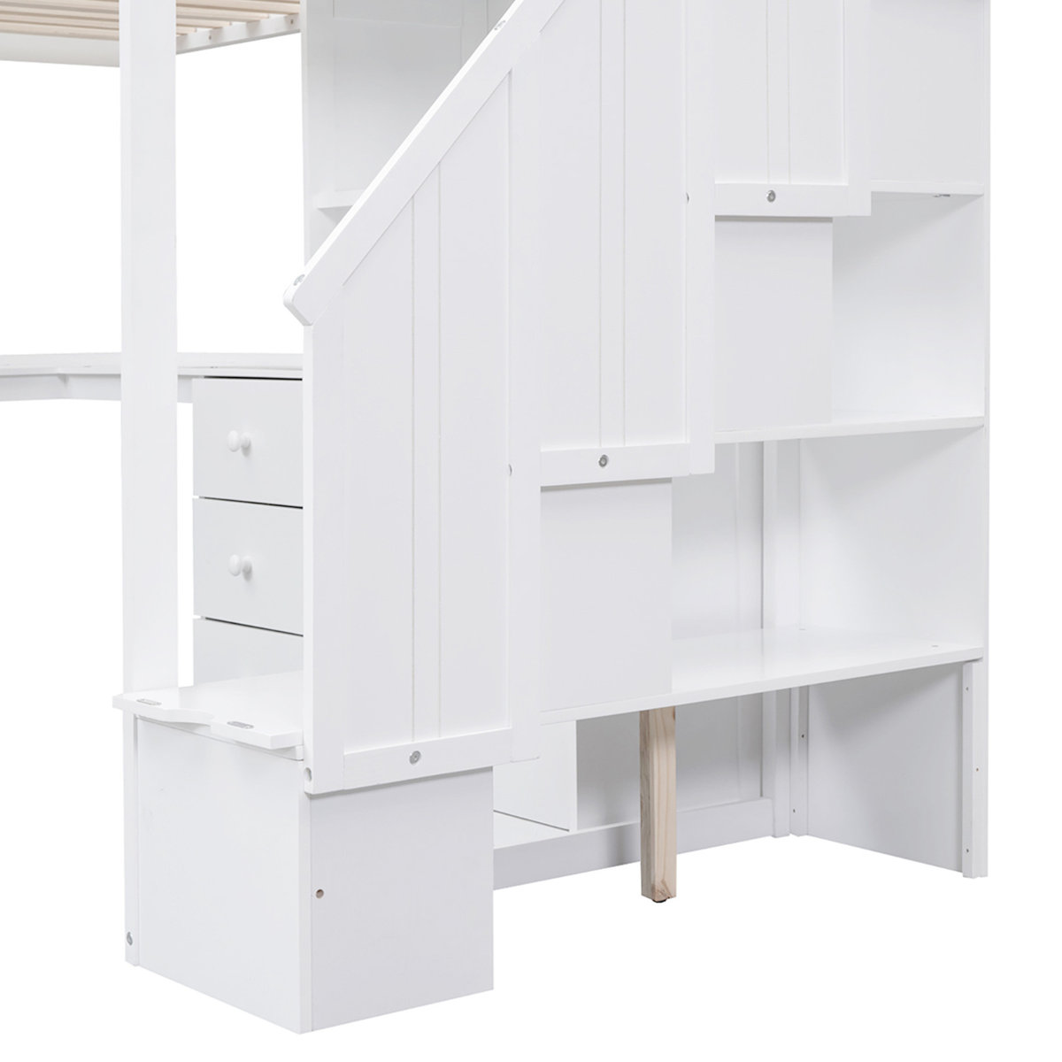 Harriet Bee Gillianne Twin 4 Drawer Loft Bed with Built-in-Desk by ...