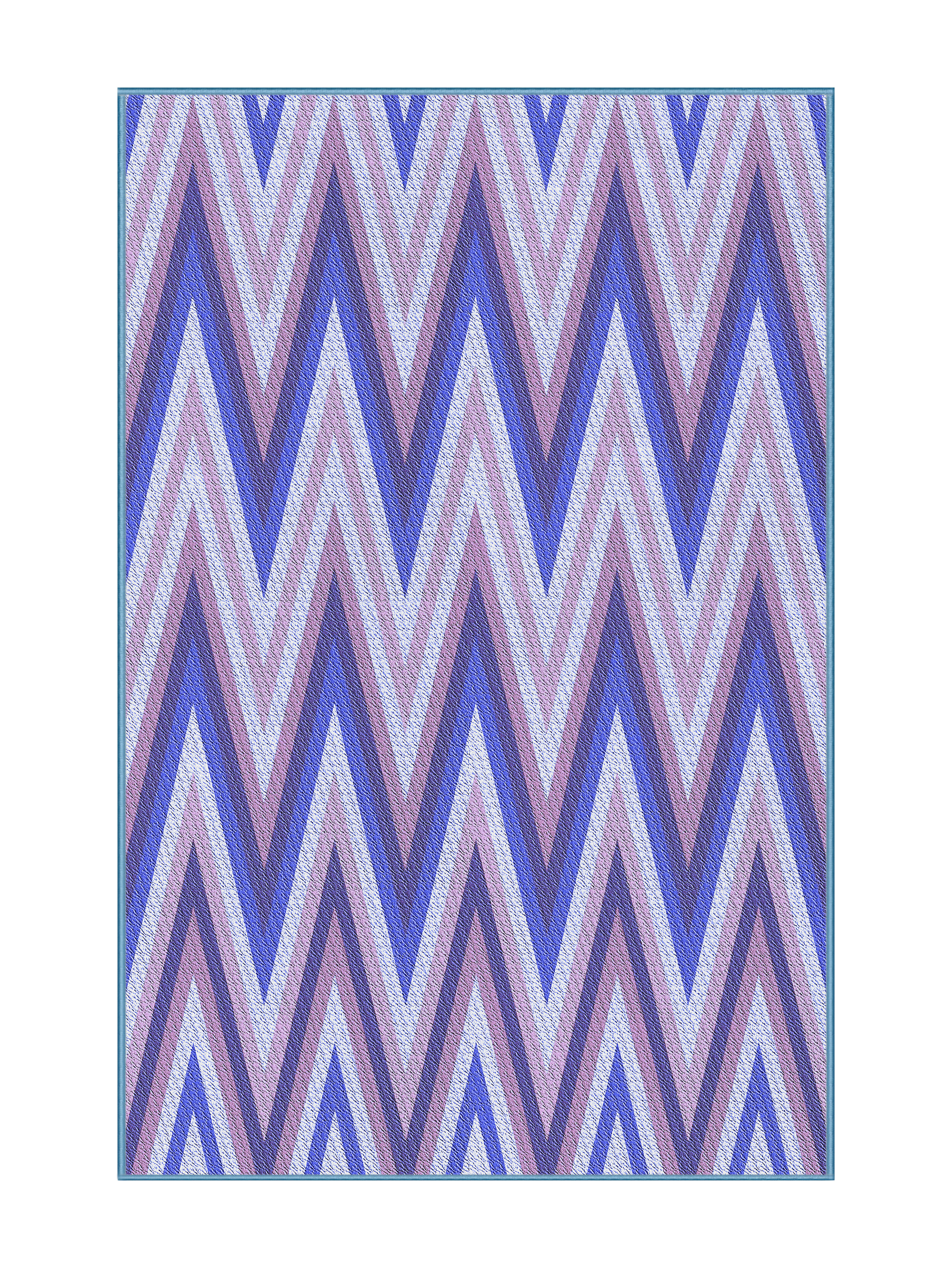Rug Tycoon Machine Woven Rectangle 5' x 8' Area Rug in Blue | Wayfair