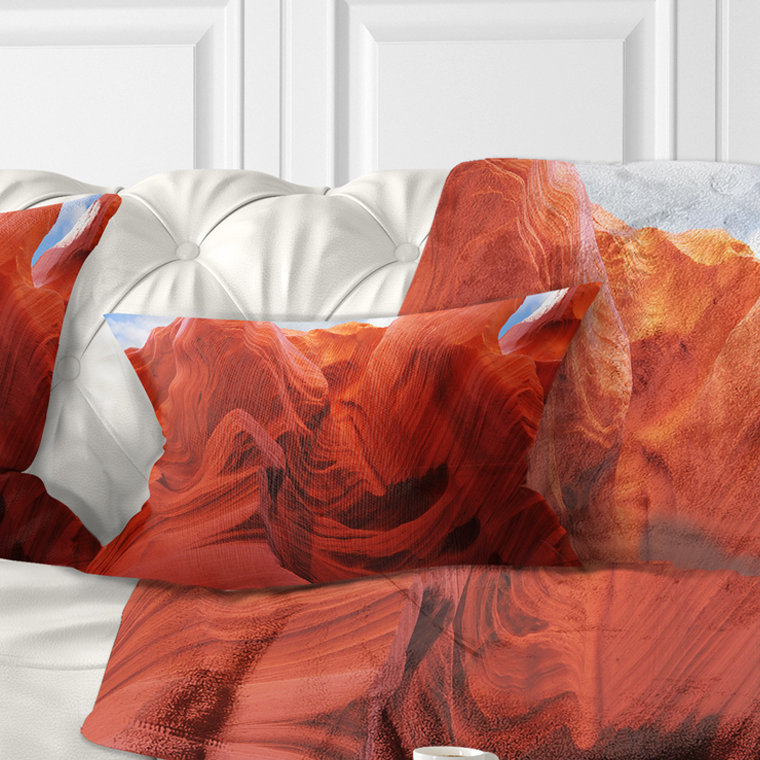 Design Art Red and Orange Shade in Antelope Canyon - Landscape Printed ...