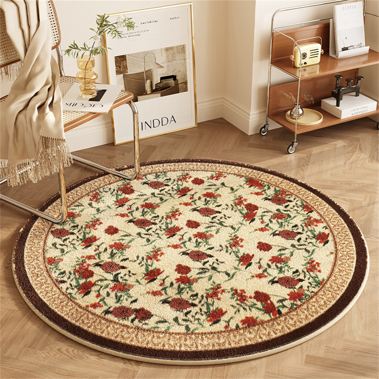 Latitude Run® Luxury Round Plush Rug - Premium Fluffy Carpet For Sofa ...