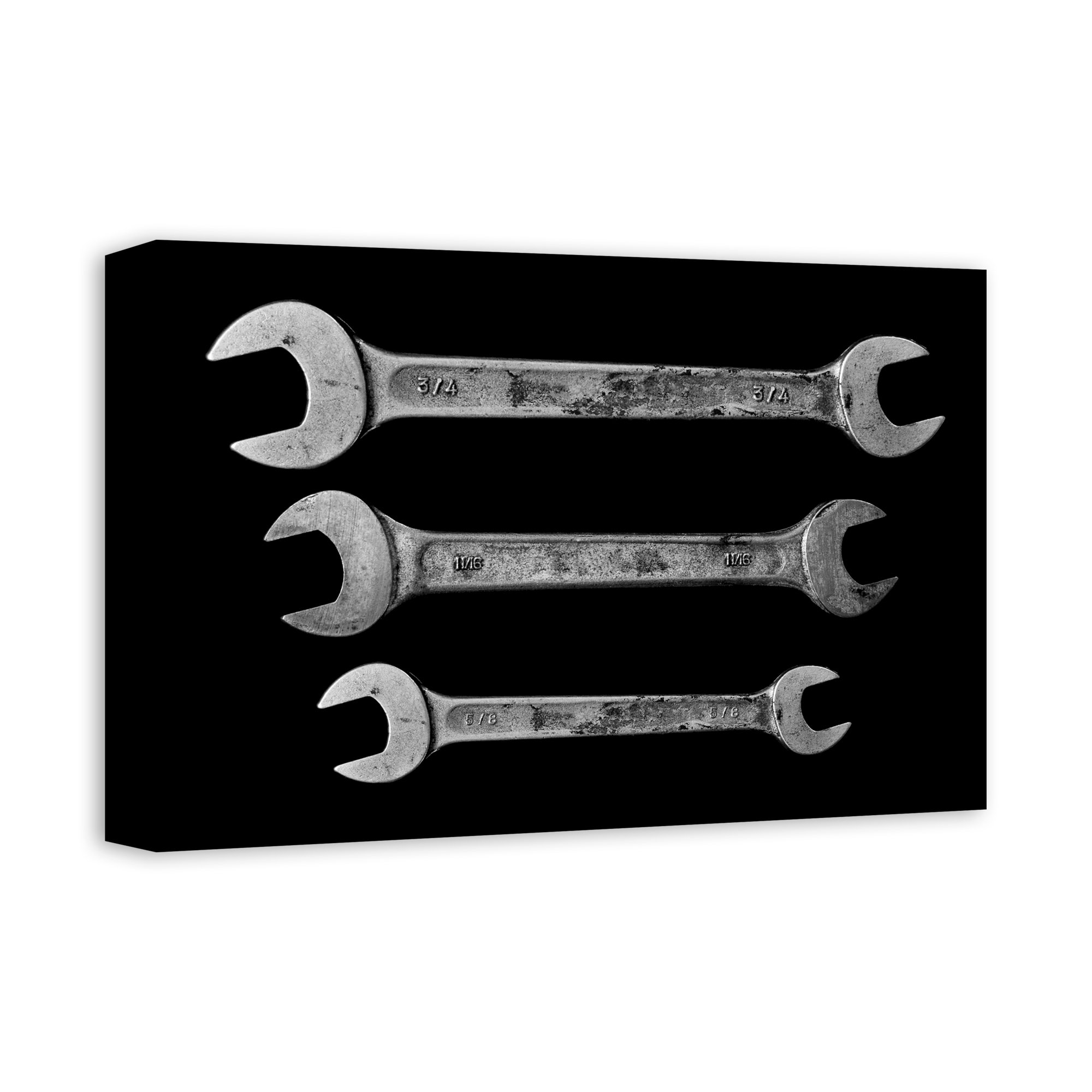 Williston Forge 'Wrench Set of Three' Photographic Print on Canvas ...