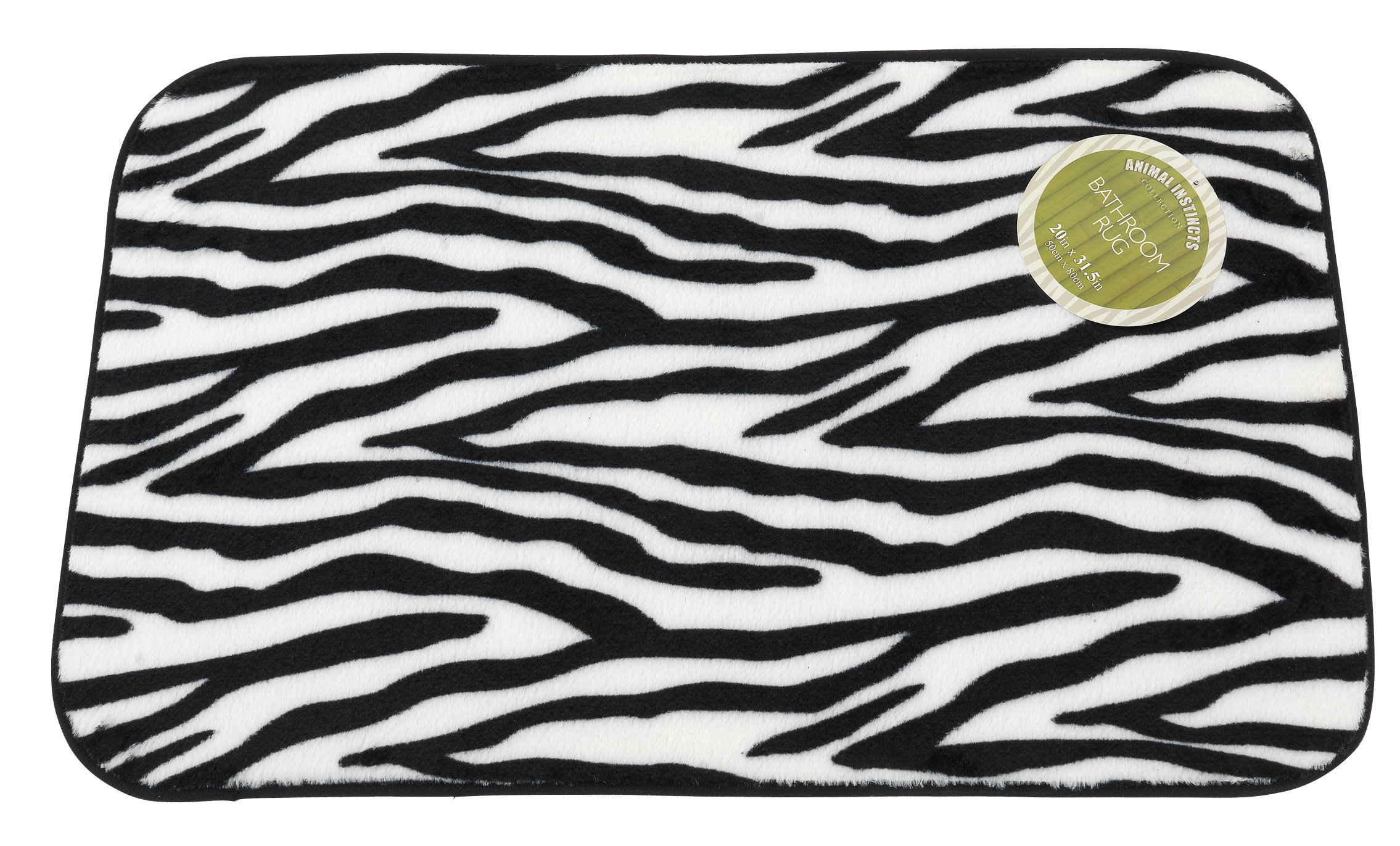 Ben and Jonah Zebra Faux Fur Bath Mat | Wayfair
