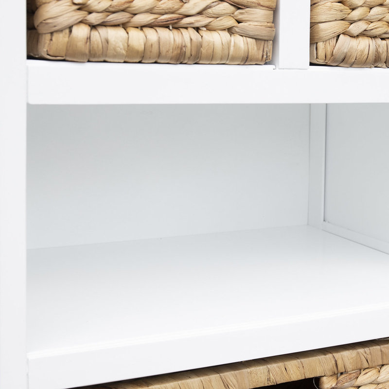 Rosecliff Heights Barrera Open Shelf Basket Cabinet | Wayfair