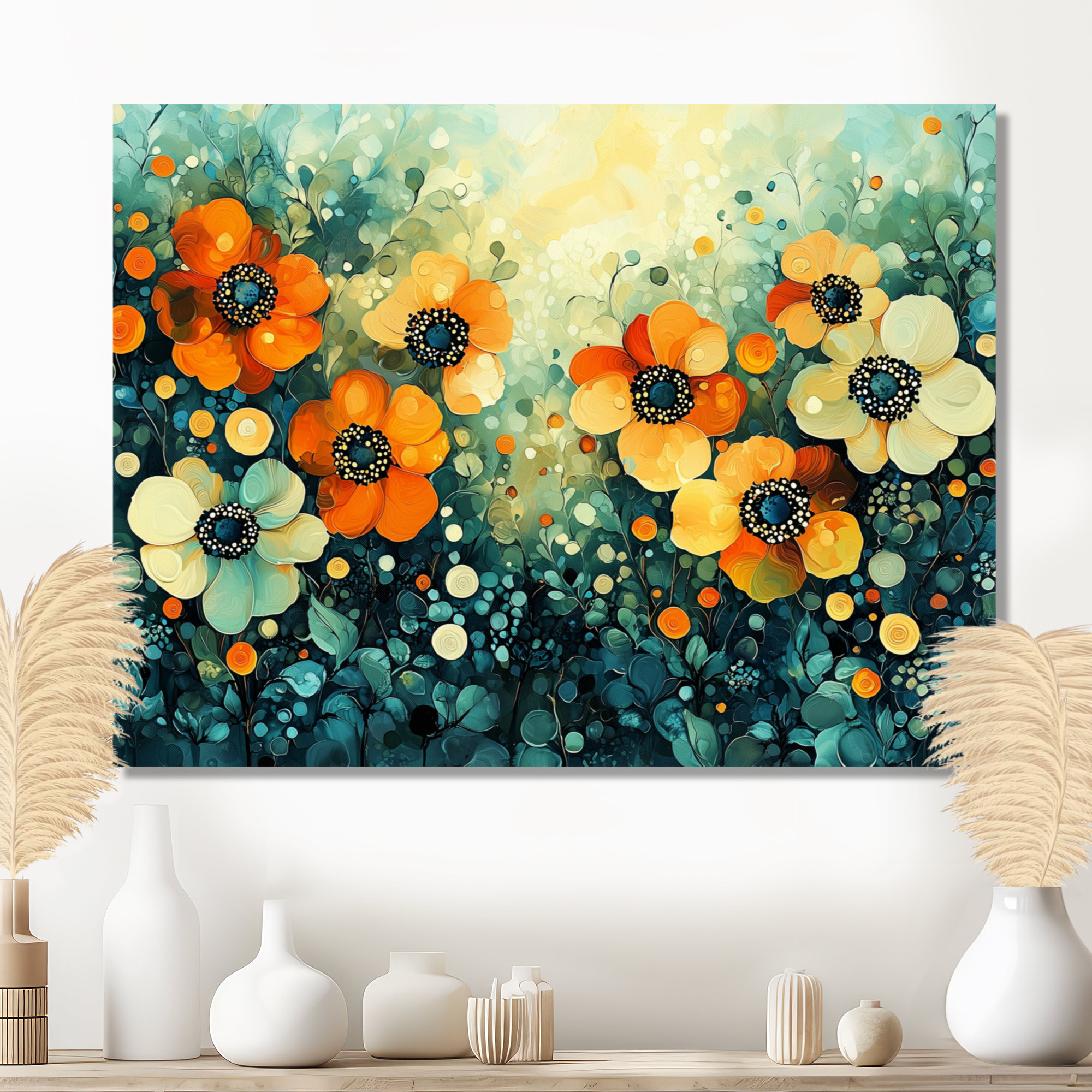 Lark Manor™ Indulis Sunset Marigold Field Of Emeral Layers IV ...