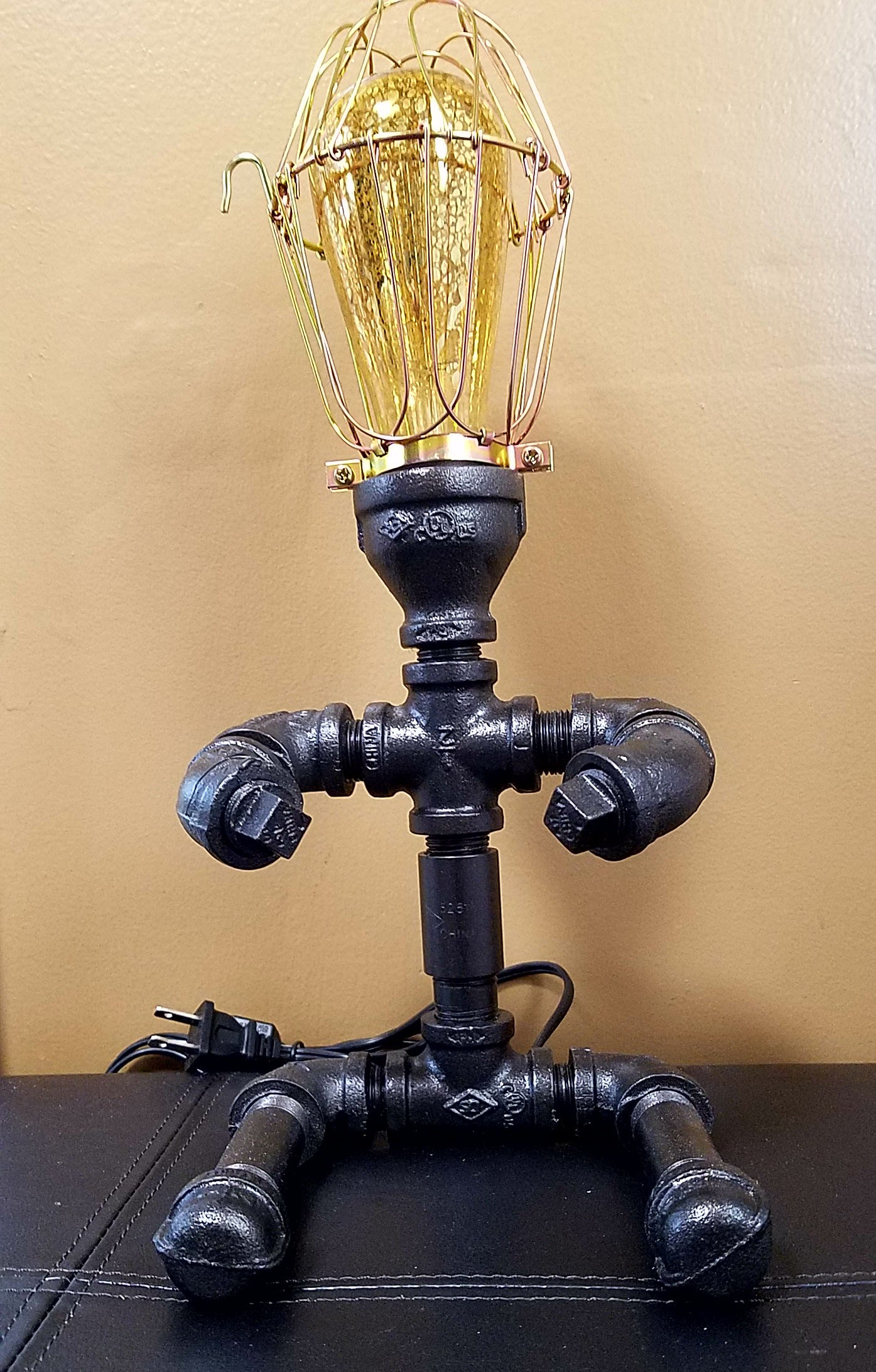 Williston Forge Lagho Mr. Willies Industrial Pipe Lamp Roboman with ...