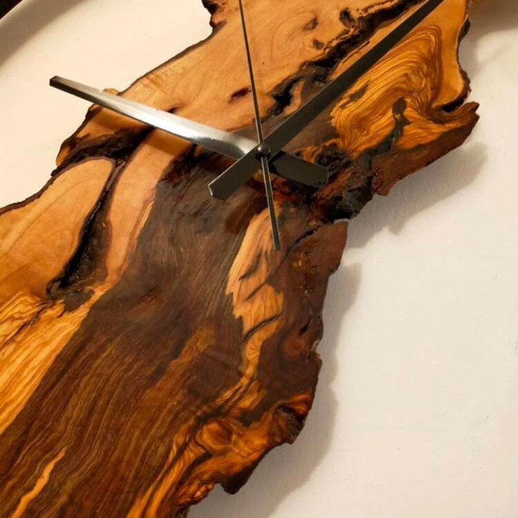 Resinwoodliving Wood Wall Clock - Wayfair Canada