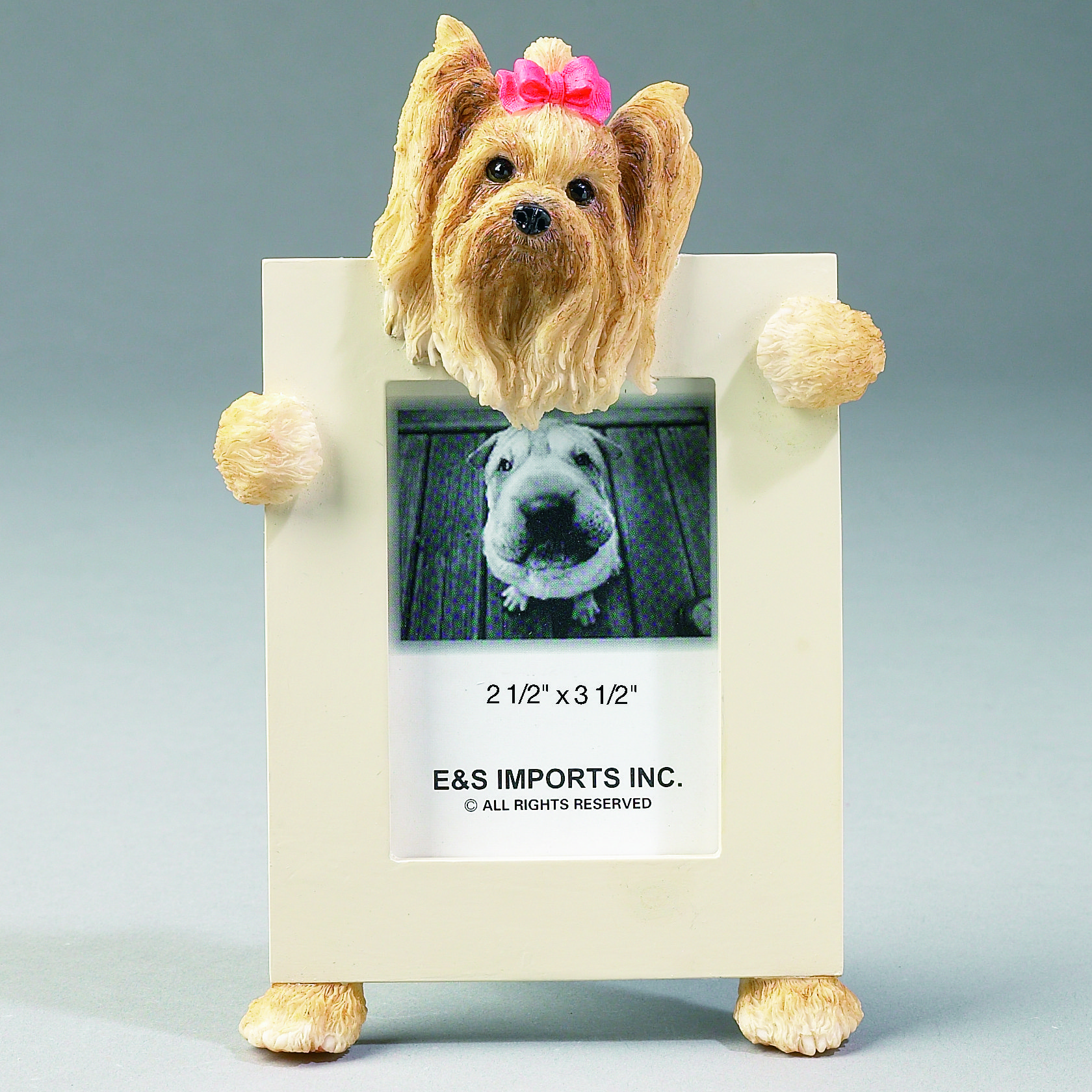 E&S Pets Yorkie Picture Frame- Holds Your Favourite Photo - Hand ...