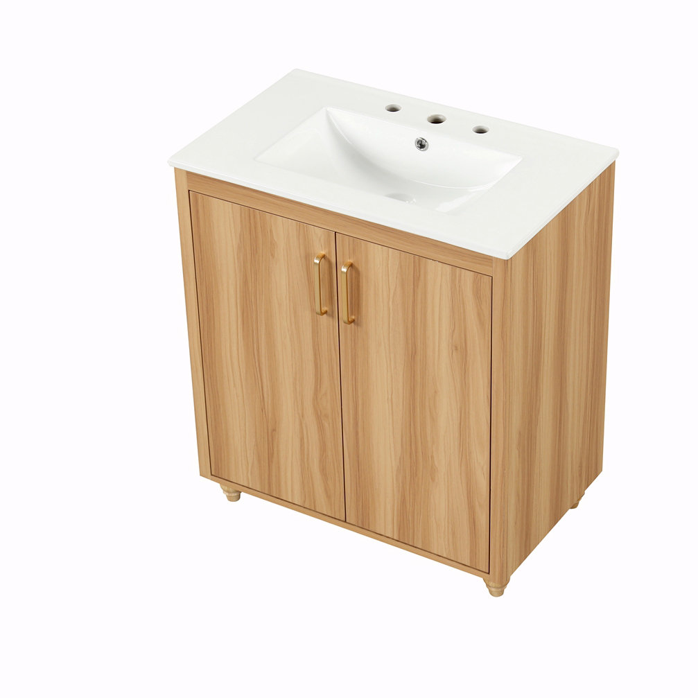 Millwood Pines Deajia 30 Single Bathroom Vanity With Ceramic Top