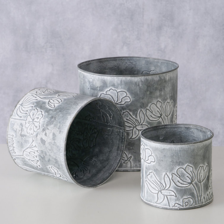 August Grove® Ajhar -3 Piece Zinc Cachepot Set - Wayfair Canada