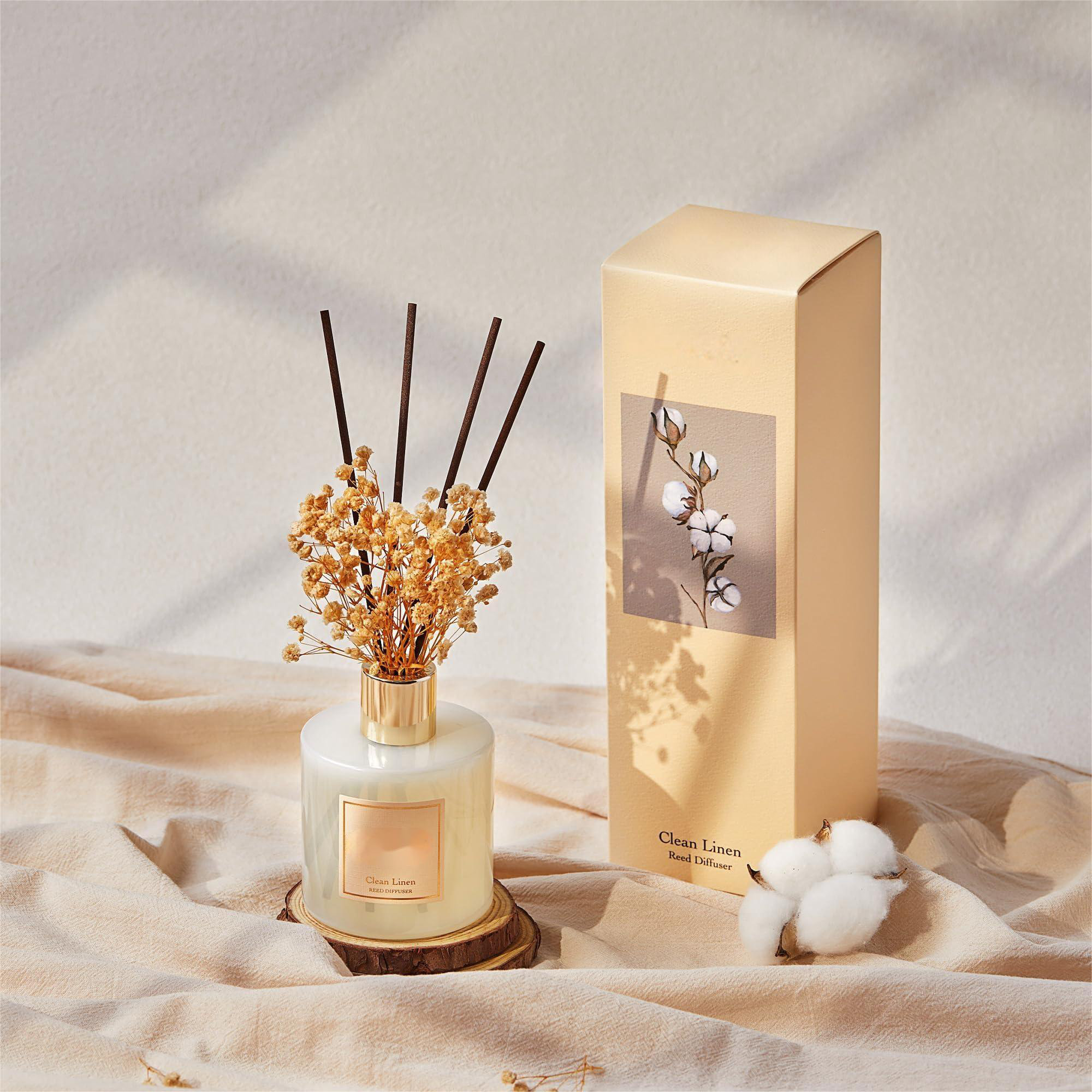 Symple Stuff Reed Diffuser Set,Clean Linen Scented Diffuser With Sticks ...