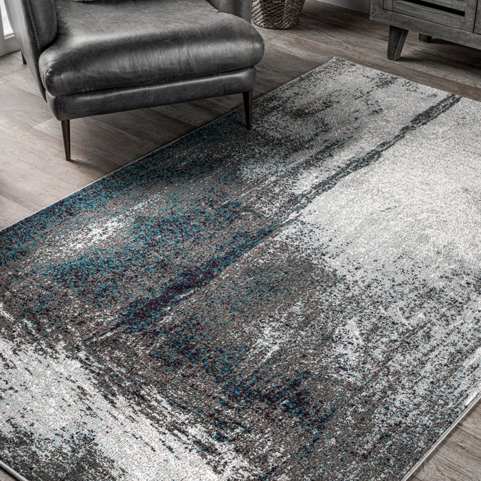 Wrought Studio Townsend Performance Gray Rug & Reviews | Wayfair