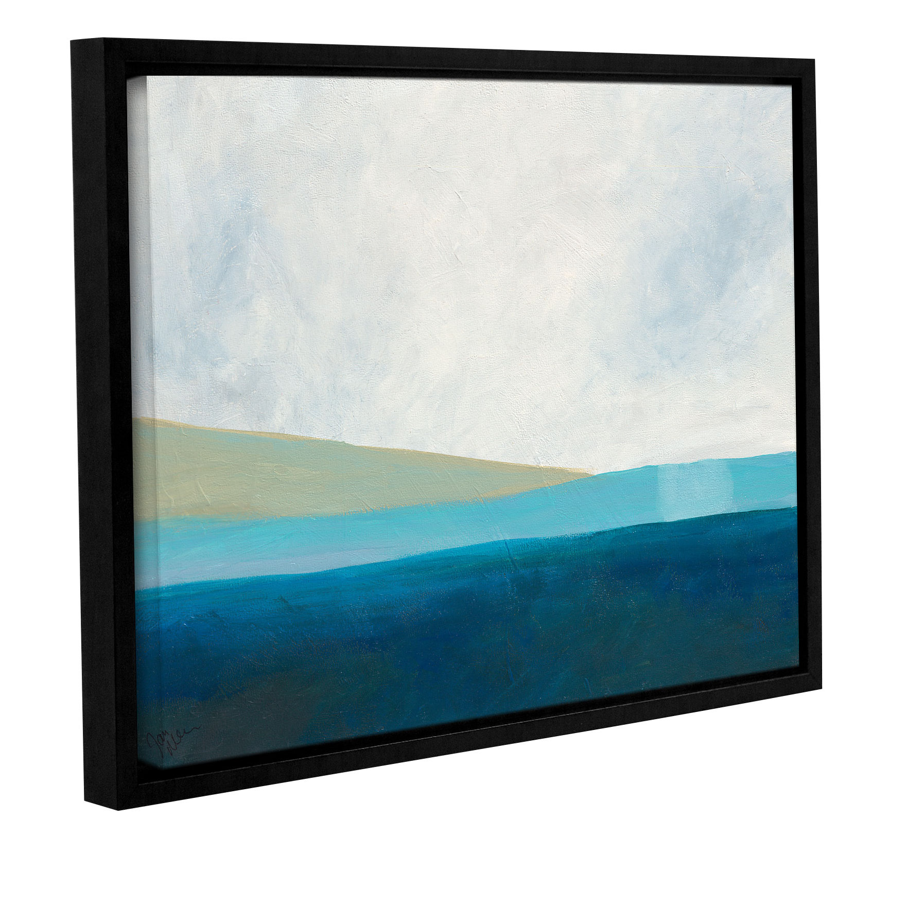 Ebern Designs 'Layered Earth 3' by Jan Weiss Framed Painting Print ...