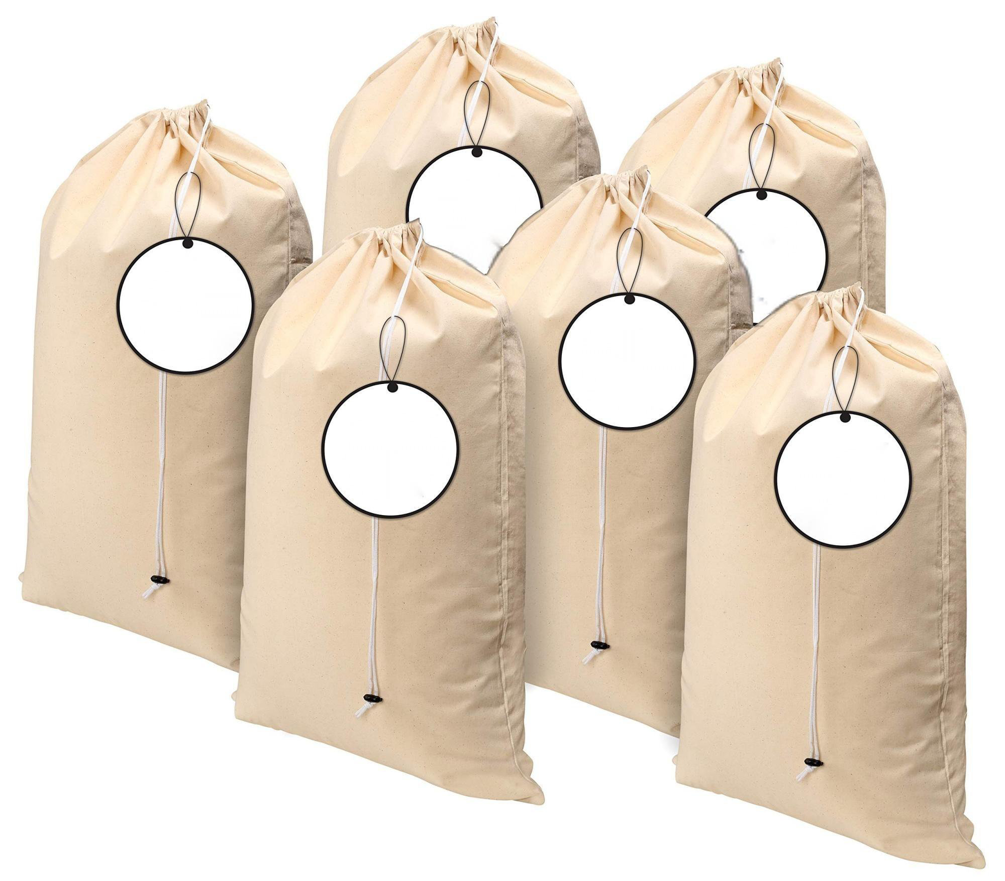 Latitude Run® 6 Pack Set Cotton Laundry Bags For Delicates, Laundry ...