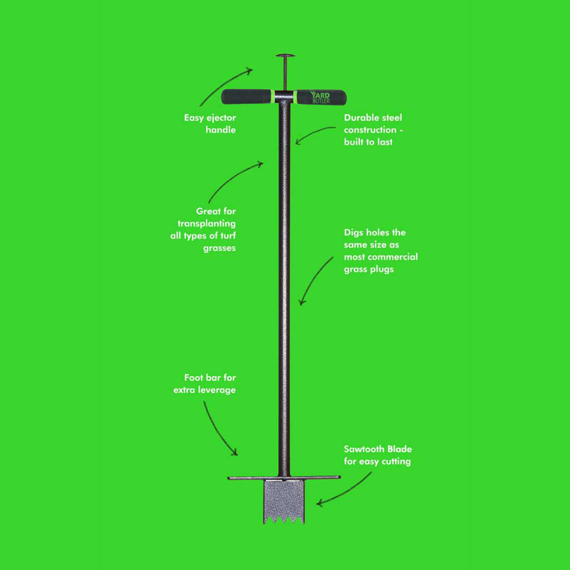 Yard Butler Turf Cutter Sod Plugger Tool | Wayfair