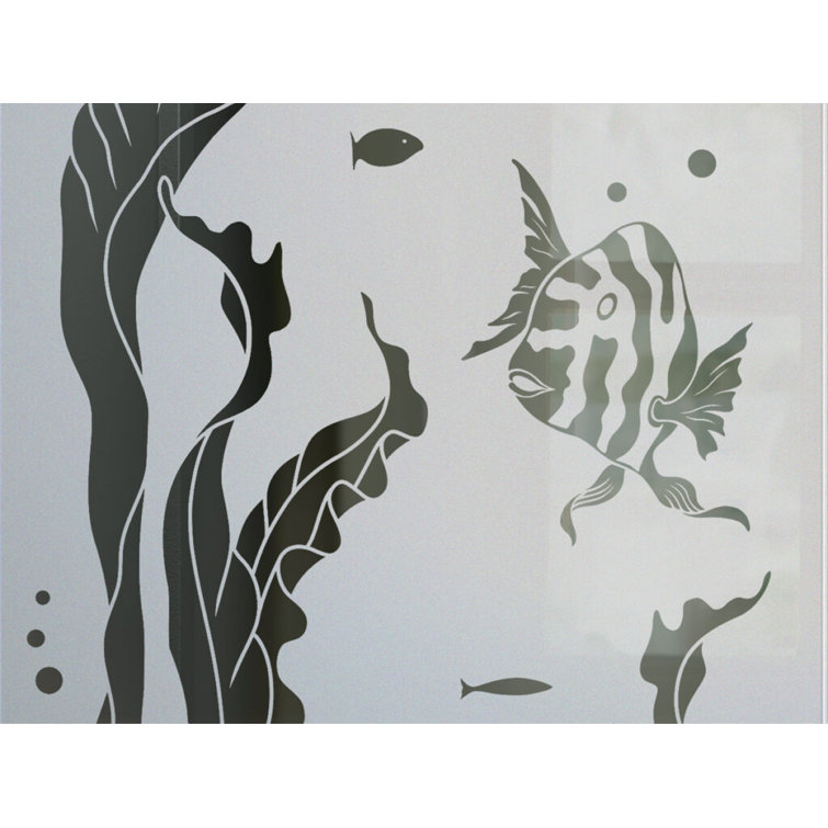 Sans Soucie Art Glass Interior Door - Aquarium Fish - 1D Negative ...