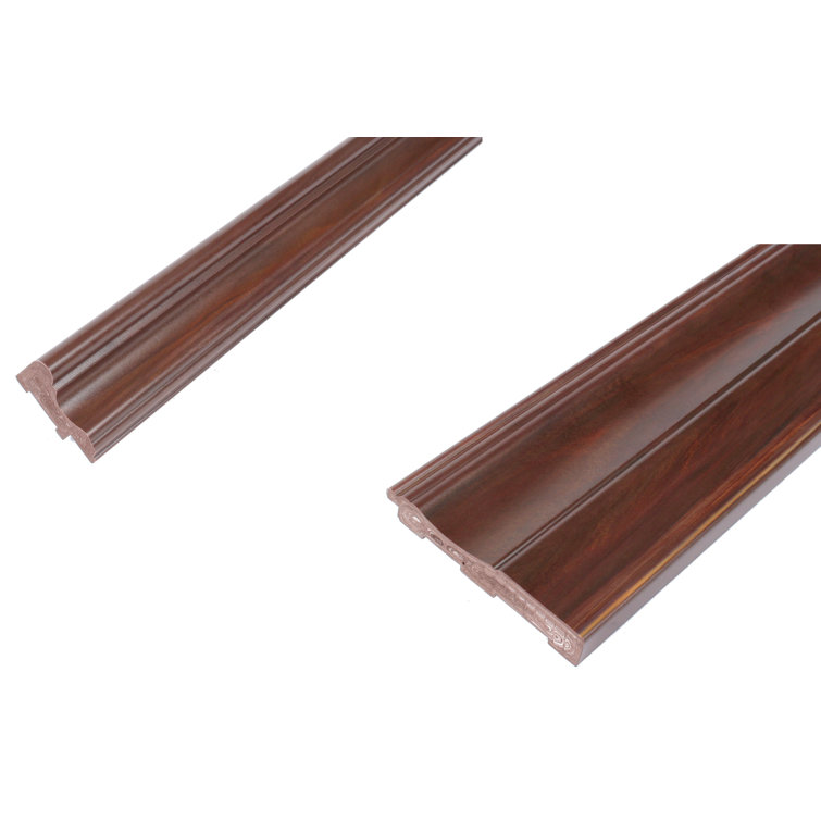 R2i Wainscot Trim Kit Cafe Baseboard and Chair Rail with Notch Each 8 ...