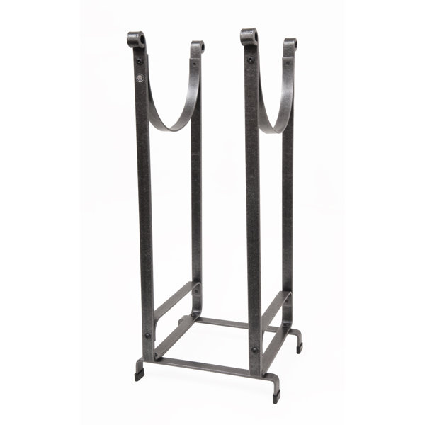 Enclume Handcrafted Sling Fireplace Log Rack with Newspaper Holder ...