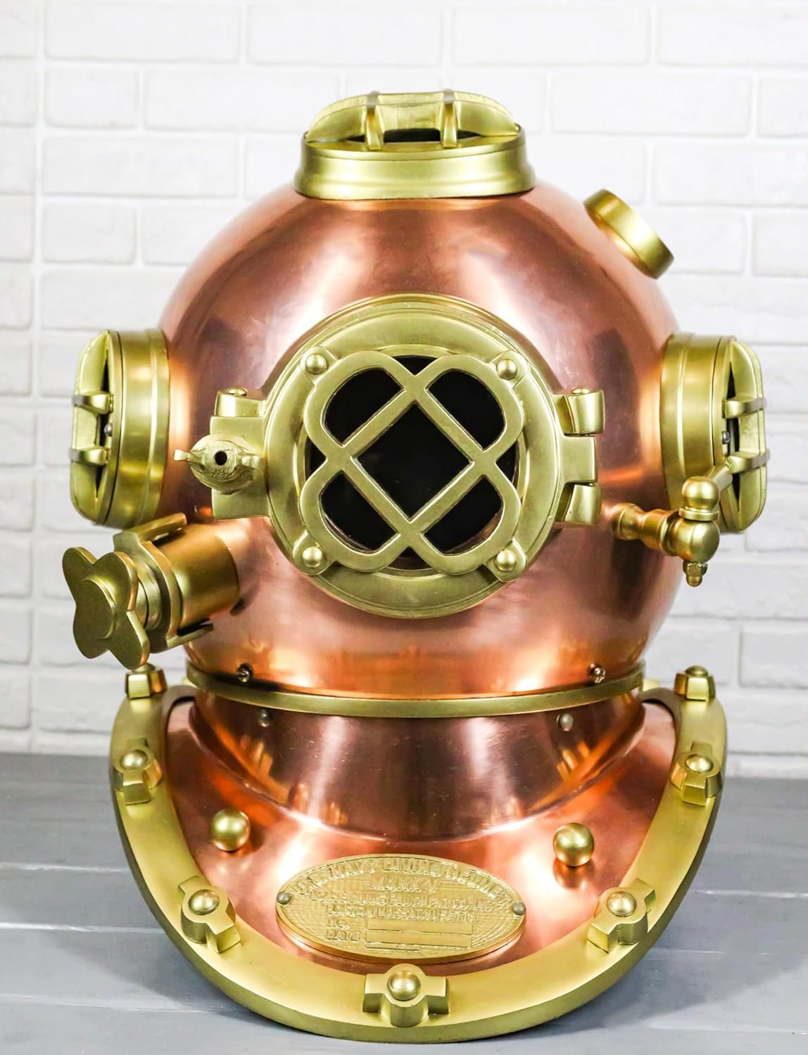 Rosecliff Heights Large Nautical Steampunk Diving Helmet Navy Diver ...