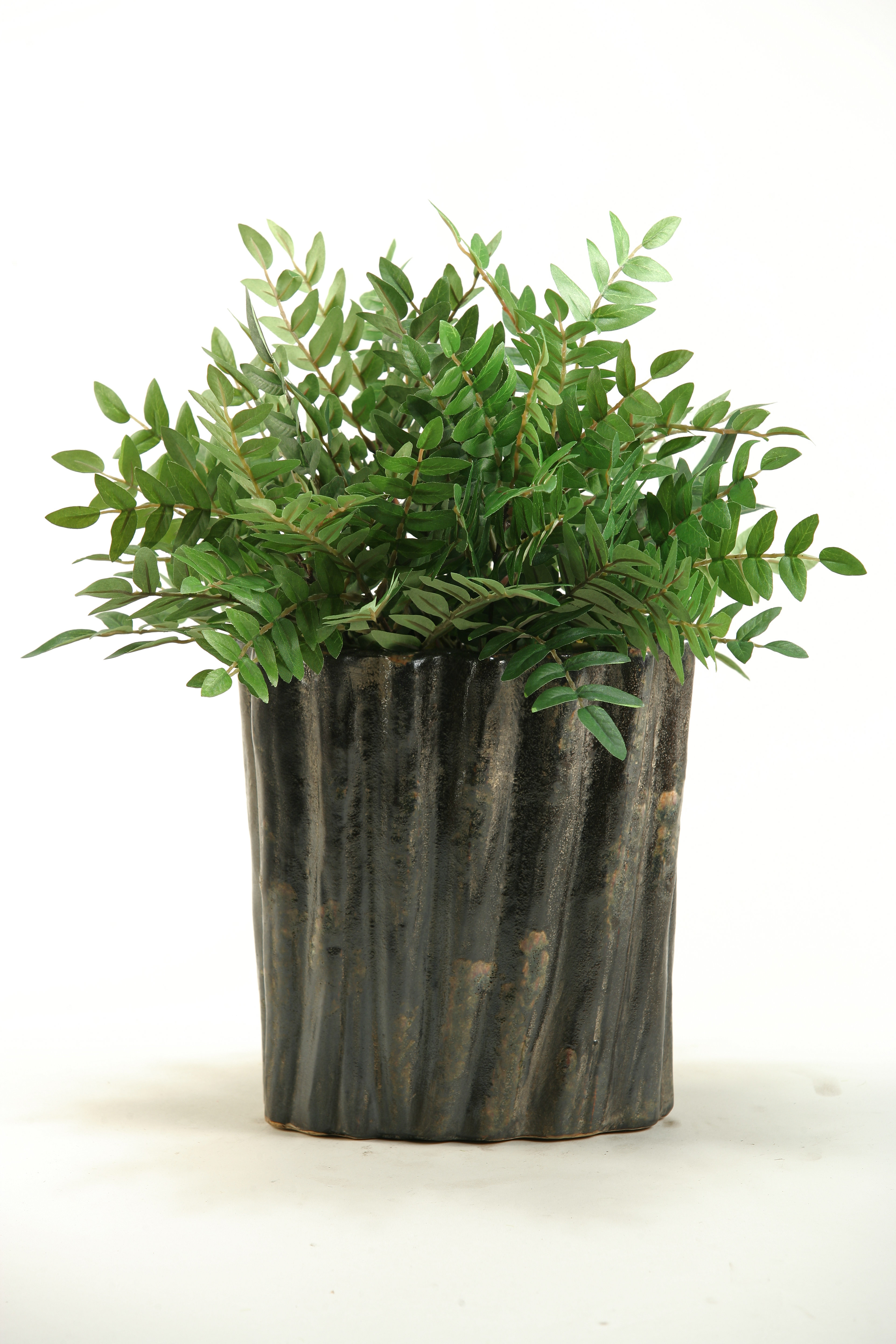 D & W Silks Green Locust Spray Desk Top Plant in Planter | Perigold